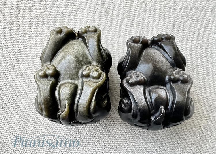 貔貅(ヒキュウ)オブシディアン彫刻置物 - 天然石ブレスレット 貔貅(ヒキュウ)オブシディアン彫刻置物 - 天然石ブレスレット