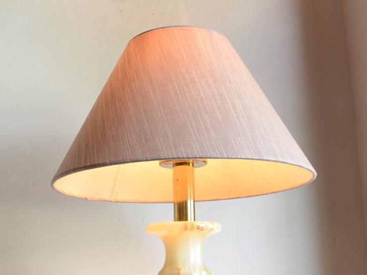ヴィンテージ シェード付マーブル テーブルランプ（H48.5cm）｜アンティーク照明・ランプ｜CHELSEA antique＆decoration（チェルシー）